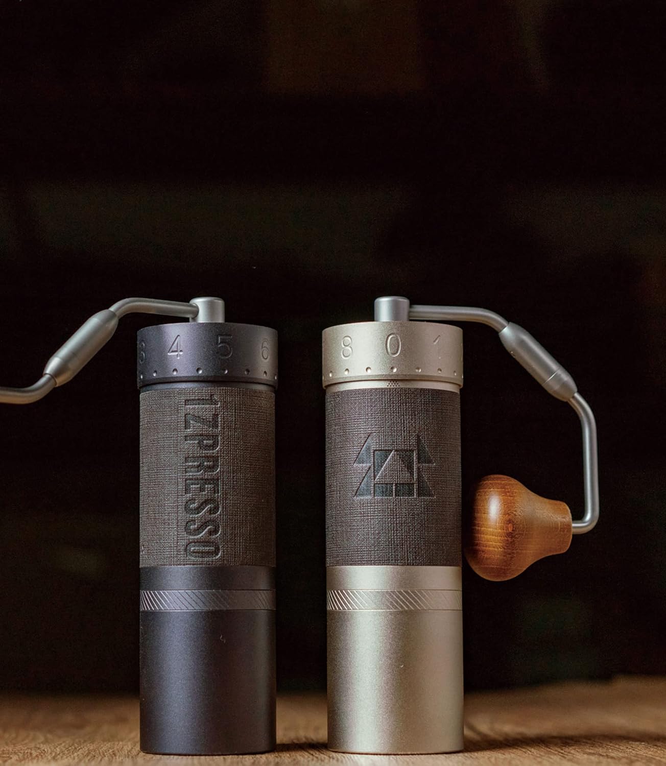 1Zpresso J-Max S Manual Coffee Grinder Silver with Assembly Coated Con ...