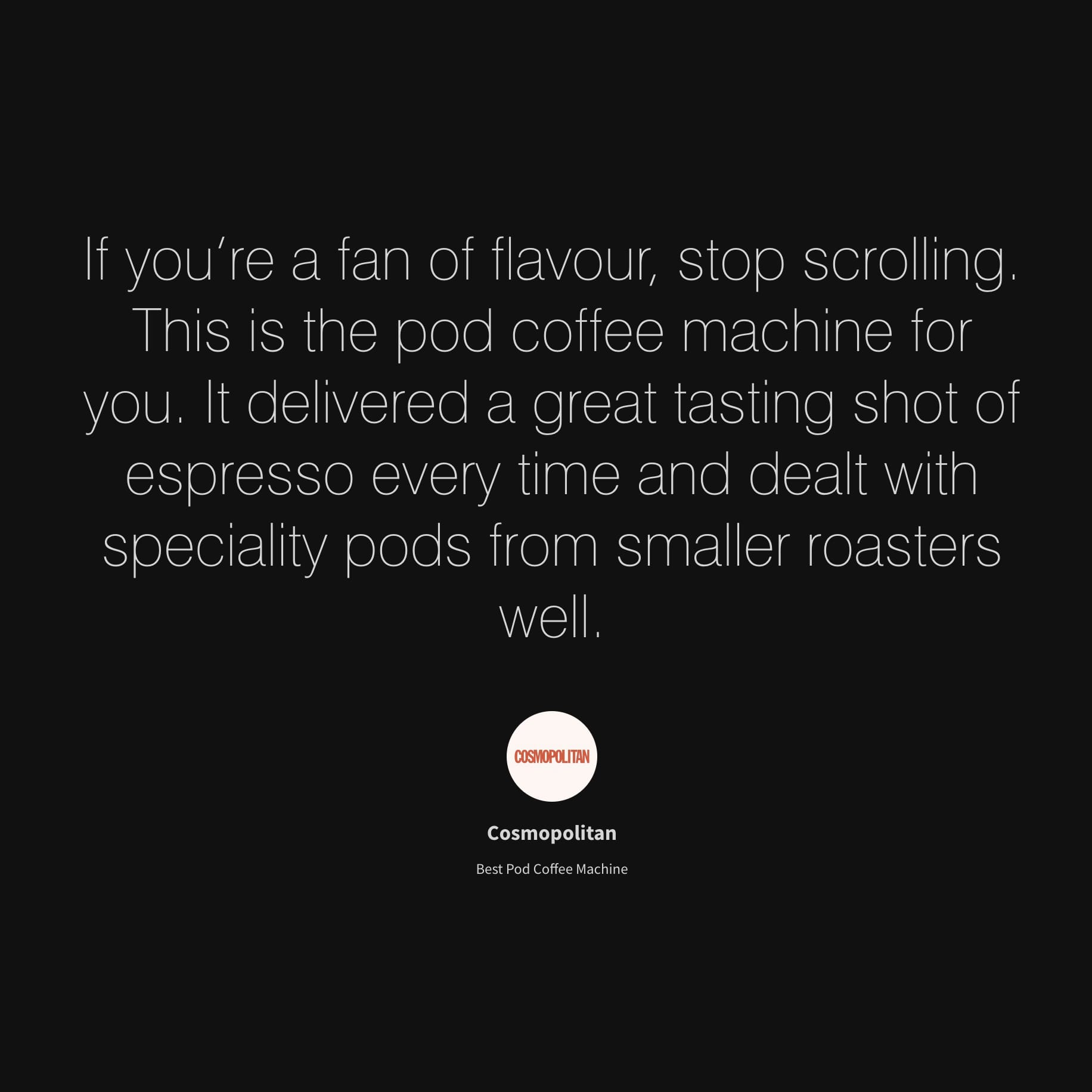 OPAL One Coffee Pod Machine – The English Coffee Company