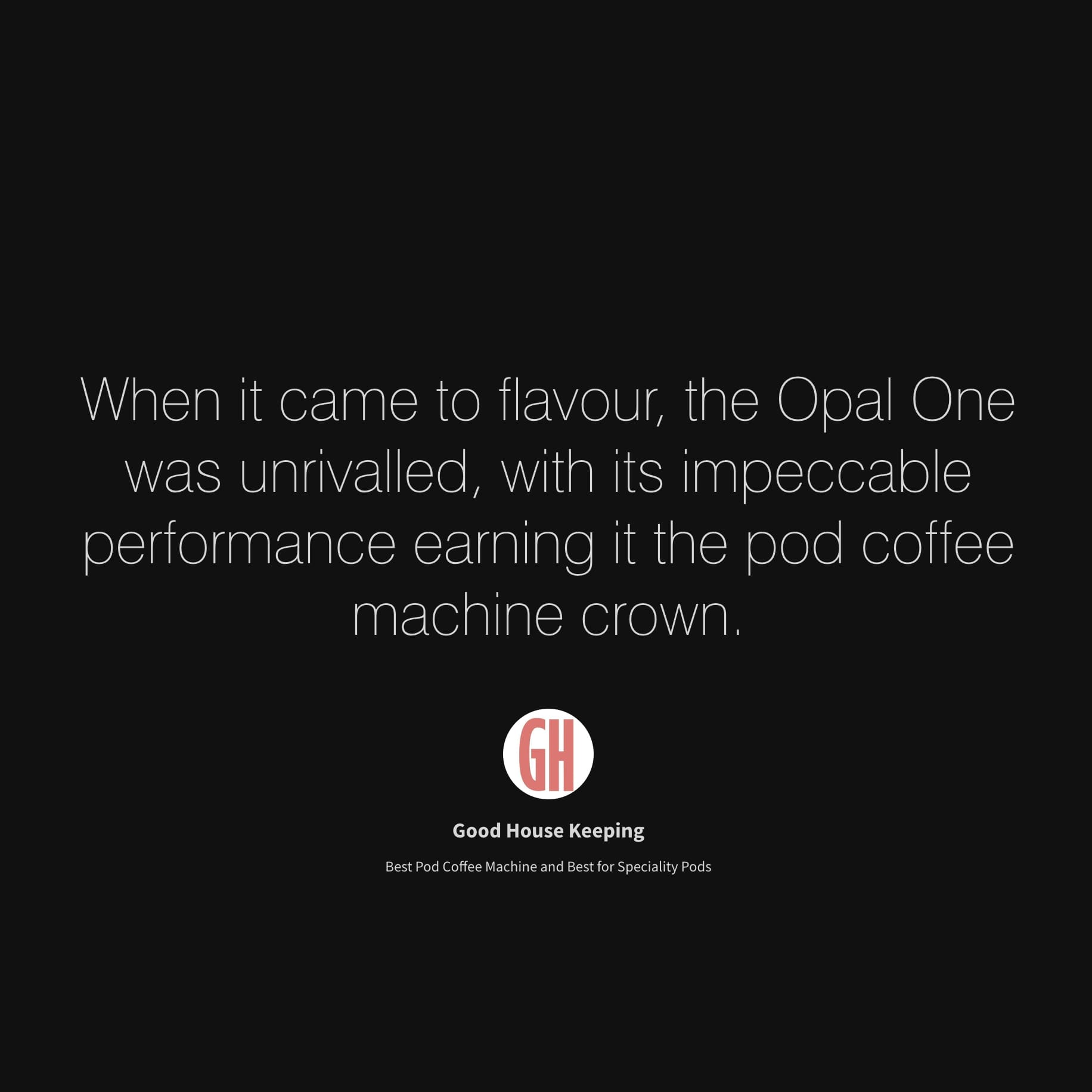 OPAL One Coffee Pod Machine – The English Coffee Company
